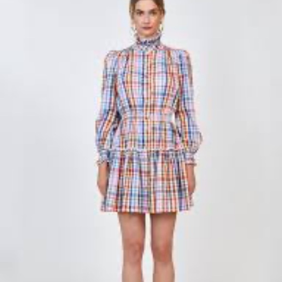 HUNTER BELL | Dresses | Hunter Bell Plaid Joplin Cotton Mix Smocked ...